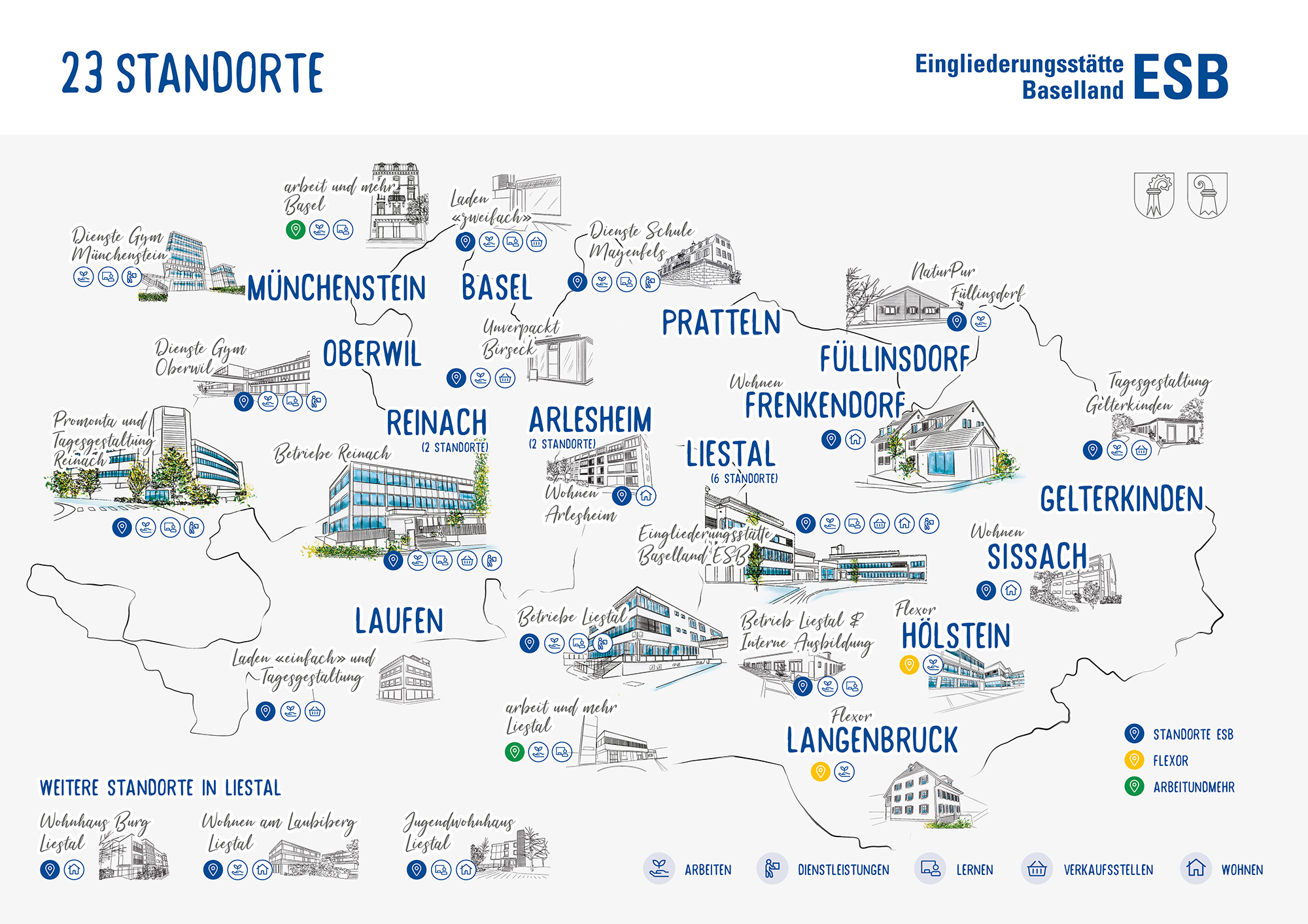 Standorte - Eingliederungsstätte Baselland ESB