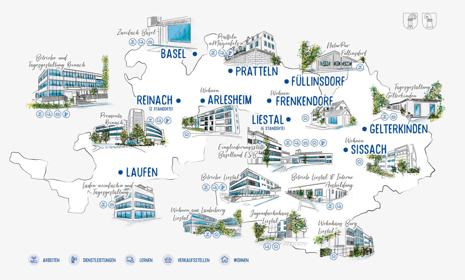 Standorte - Eingliederungsstätte Baselland ESB