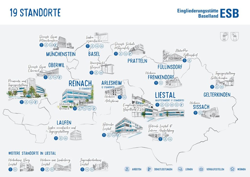 Standorte - Eingliederungsstätte Baselland ESB